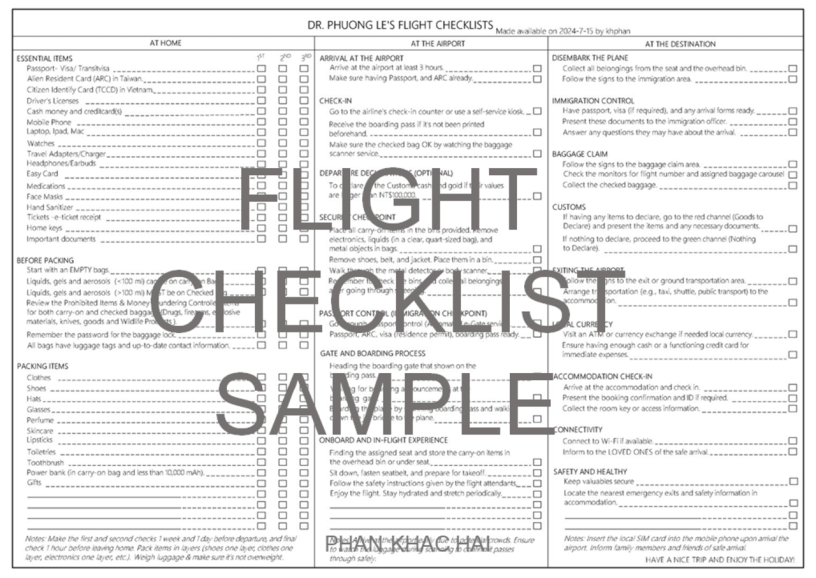 The Ultimate Travel Checklist: Pre-Trip, Airport, and Destination Guide ...